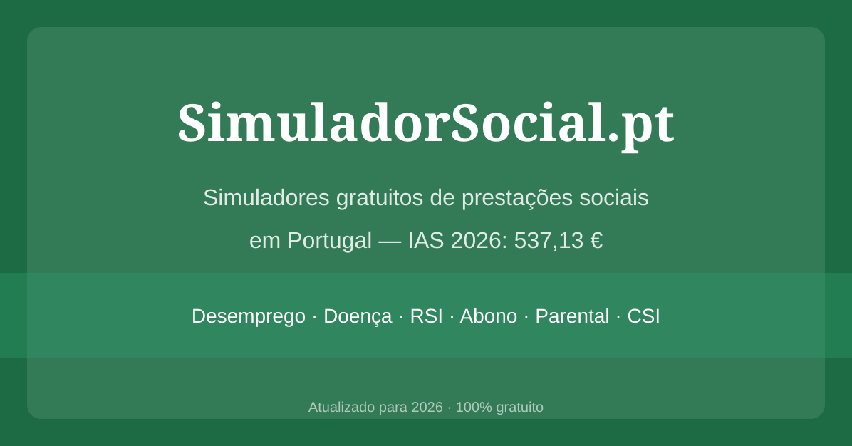 Subsídio de Desemprego 2026: Calculadora de Valor e Duração ...